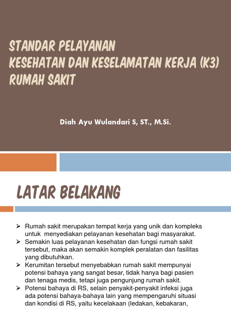 Standar Pelayanan K3RS PDF | PDF