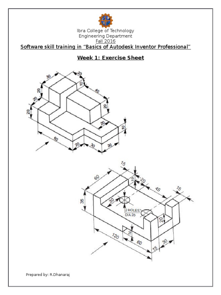 Software Skill Training in "Basics of Autodesk Inventor Professional" | PDF