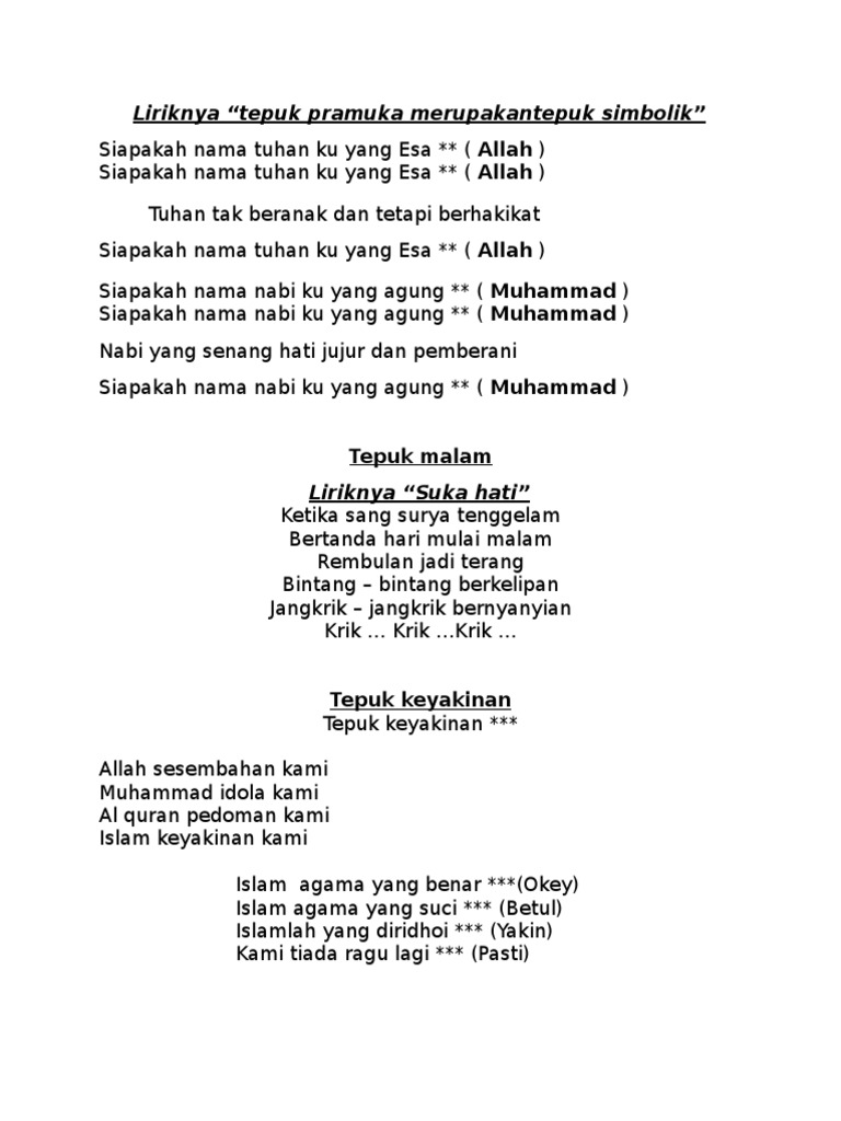 Tepuk Malam | PDF