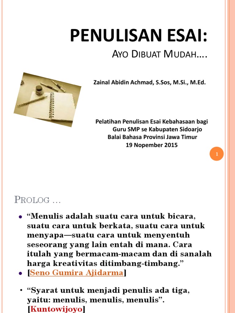 Cara Mudah Menulis Esai PDF | PDF