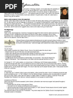 Important Dates of The Protestant Reformation | PDF | Martin Luther