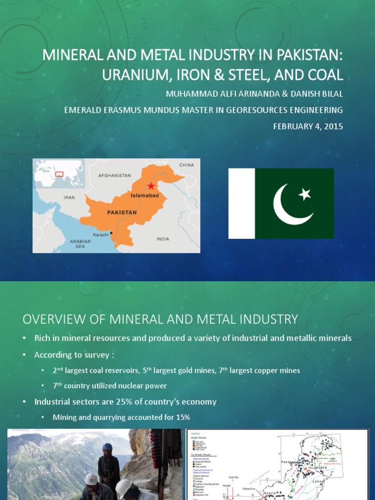 Mineral and Metal Industry in Pakistan (Presentation) | PDF | Nuclear ...