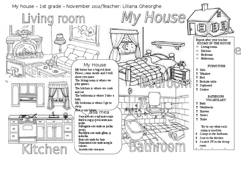 My House 1st Grade | PDF | Cooking, Food & Wine | Language Arts ...