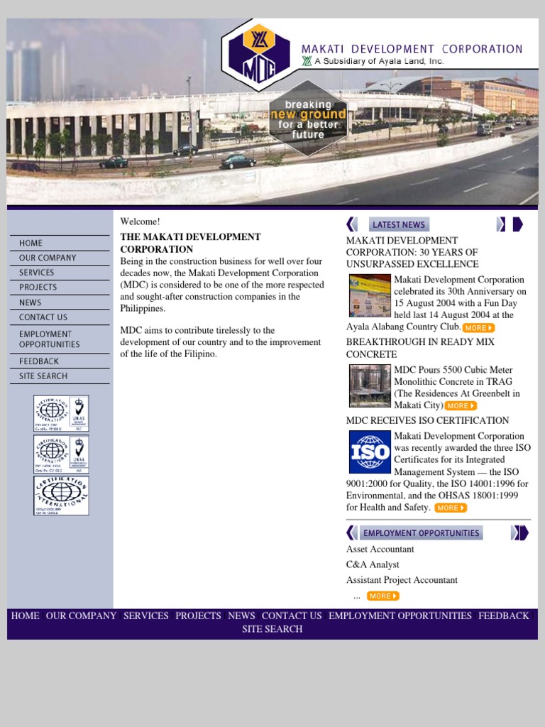 Makati Development Corporation | Engineer | Makati