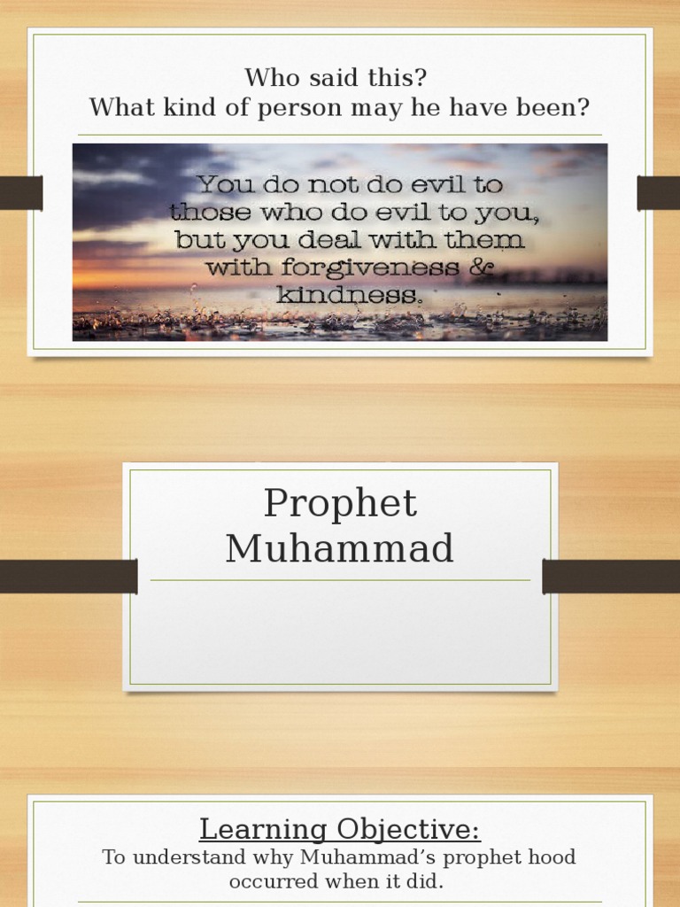 Lesson 14 - Prophet Muhammad | PDF