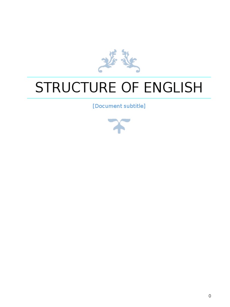 Structure of English | PDF | Syllable | Phoneme