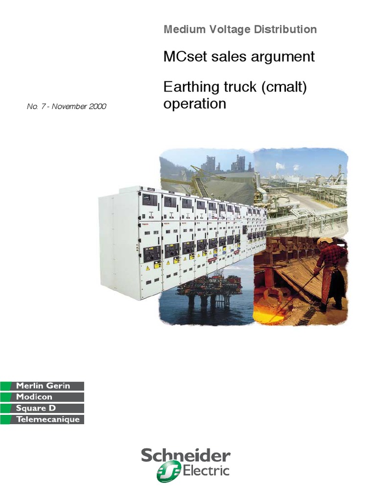 Mcset Sales Argument Earthing Truck (Cmalt) Operation: Medium Voltage ...