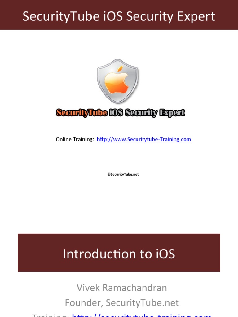 Securitytube Ios Security Expert: Online Training | PDF | Ios | Computer Architecture