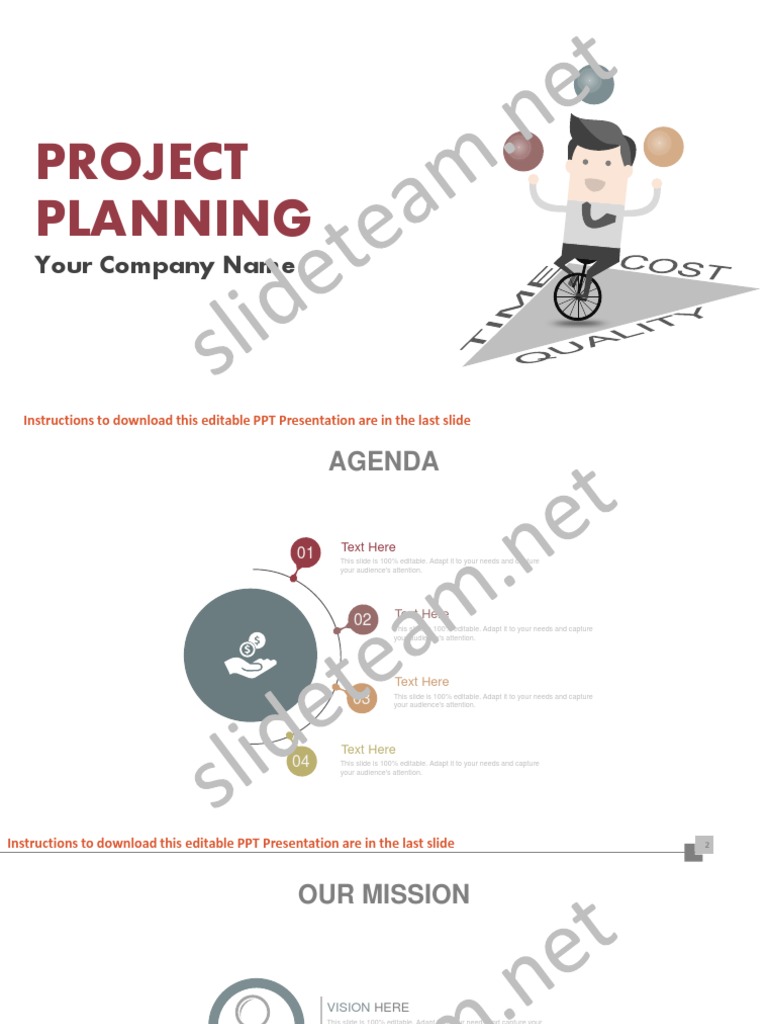 Project Planning Editable PPT | PDF | Project Management | Microsoft ...