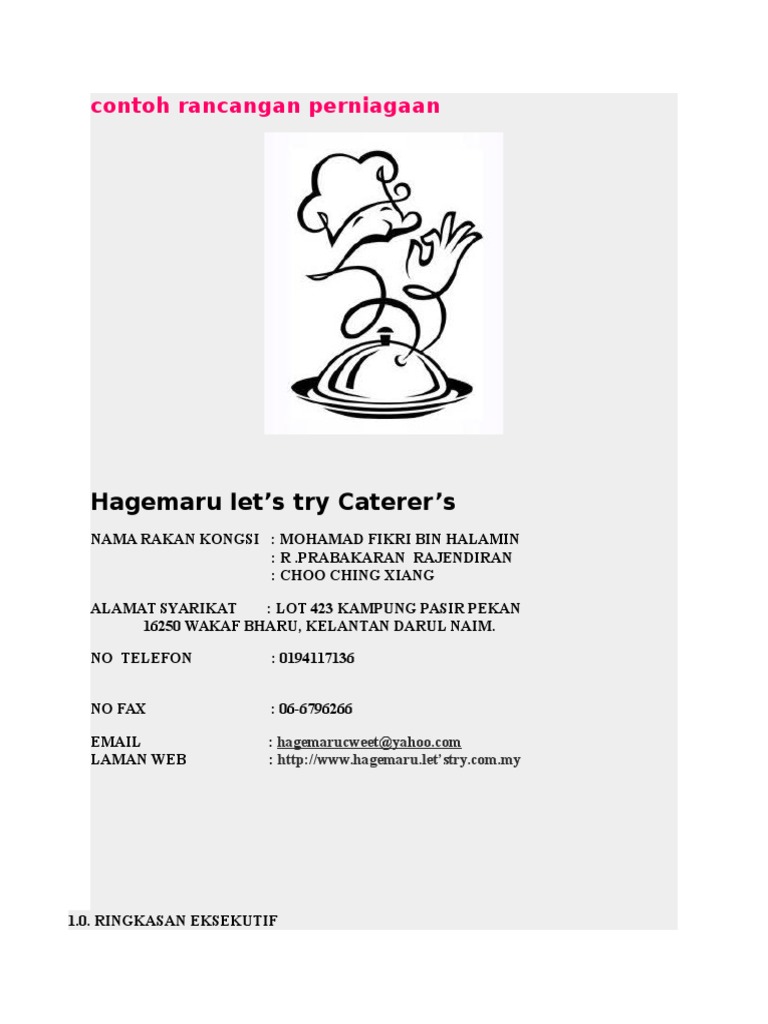 Contoh Rancangan Kerja | PDF