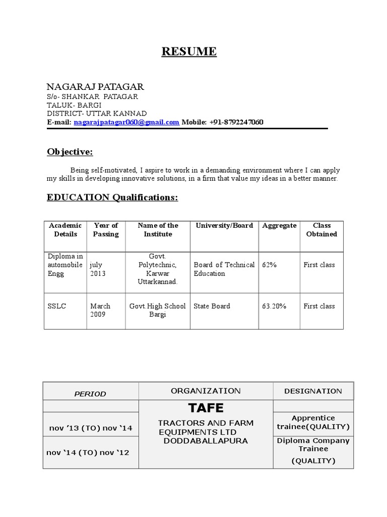 Nagaraj Resume | PDF | Quality Assurance | Quality (Business)