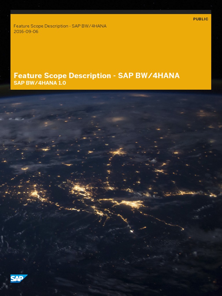 SAP BW4HANA Feature Scope Description en | PDF | Grammatical Gender | Computer Data