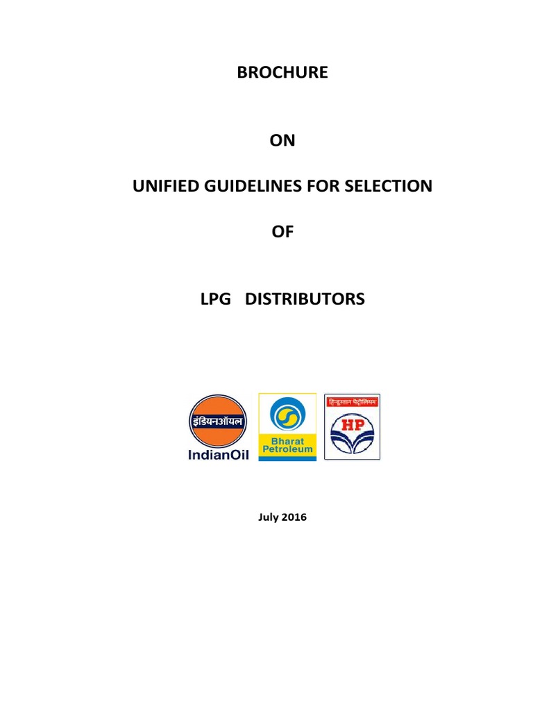 LPG Distributorships Brochure For Selection Up | PDF | Government ...