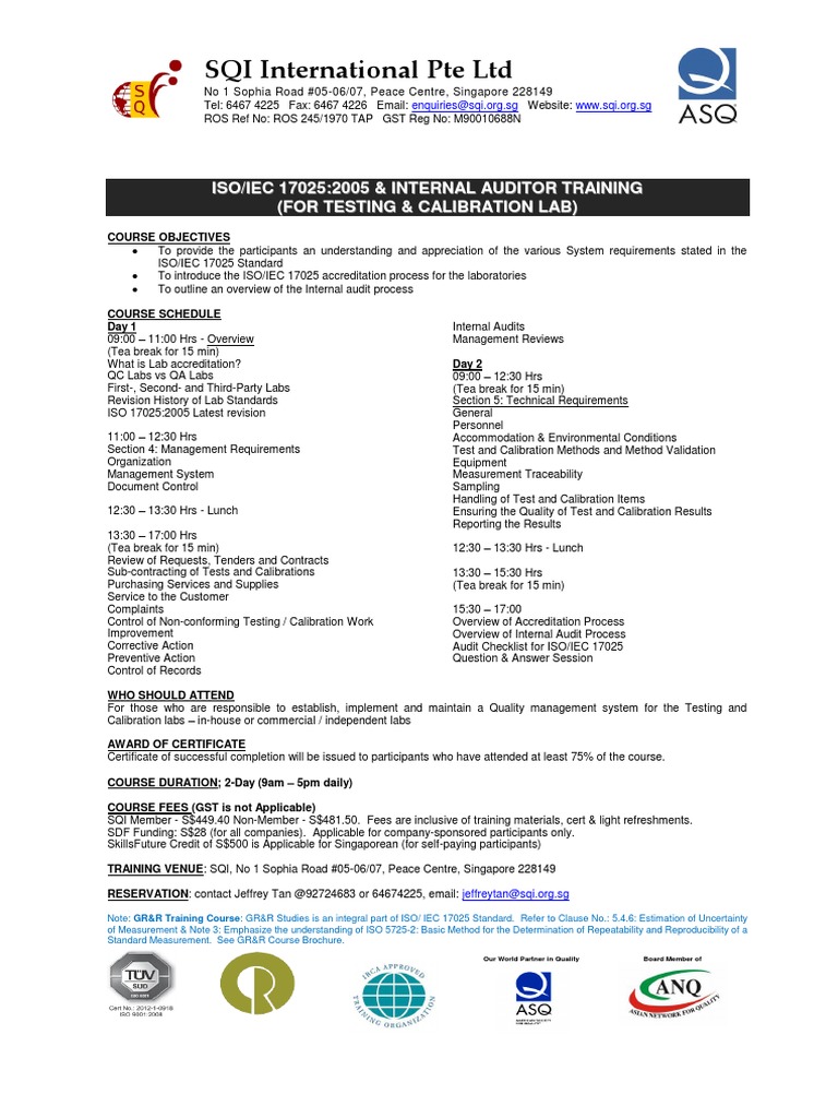 Iso - Iec 17025 (For Test Cal Lab) - JT | PDF | Calibration | Business