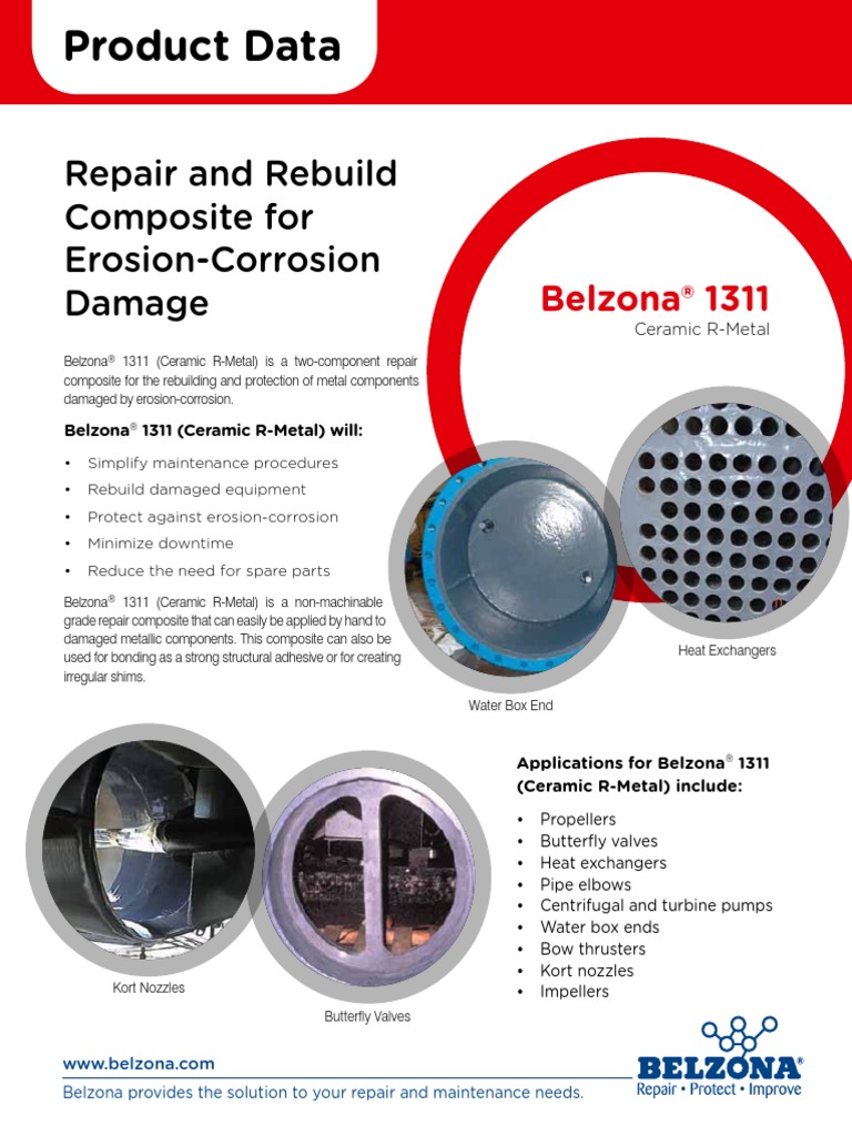 Belzona 1311 | Composite Material | Ceramics | Free 30-day Trial | Scribd