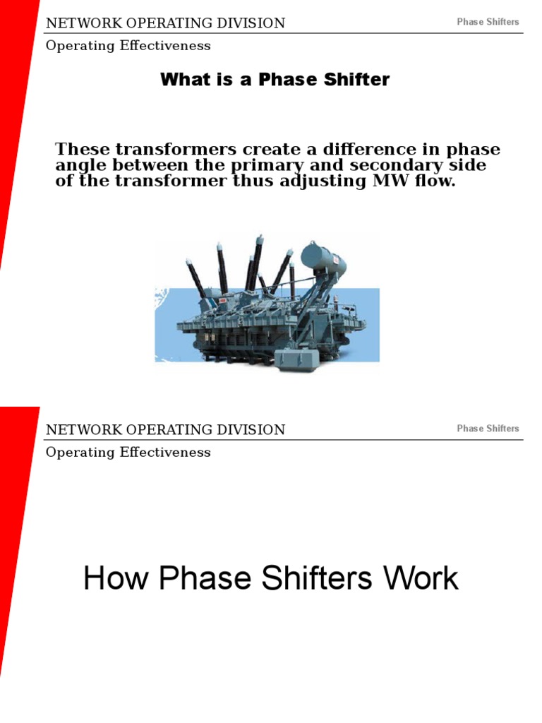 Phase Shifting Transformer.ppt | Transformer | Force