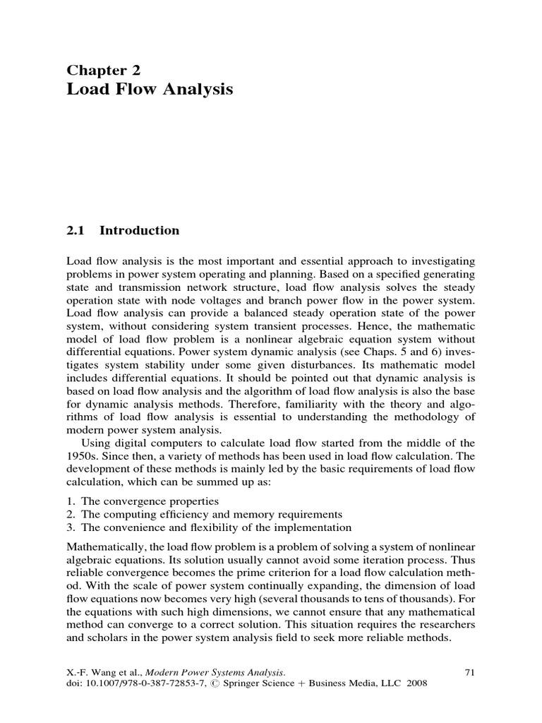 Load Flow Analysis PDF | PDF | Technology & Engineering