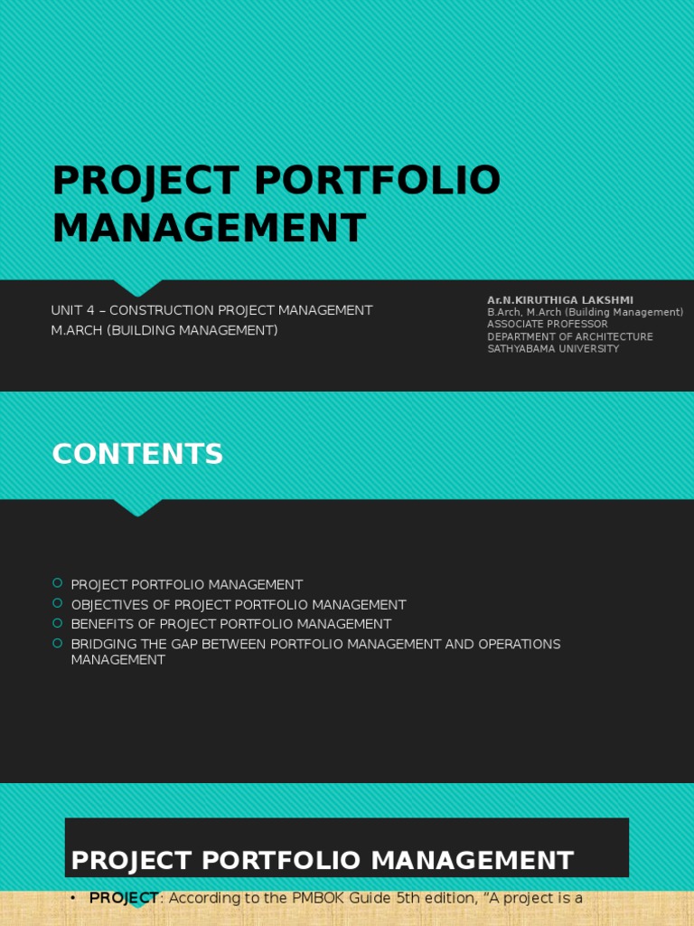 PPM - Intro | PDF | Project Management | Leadership