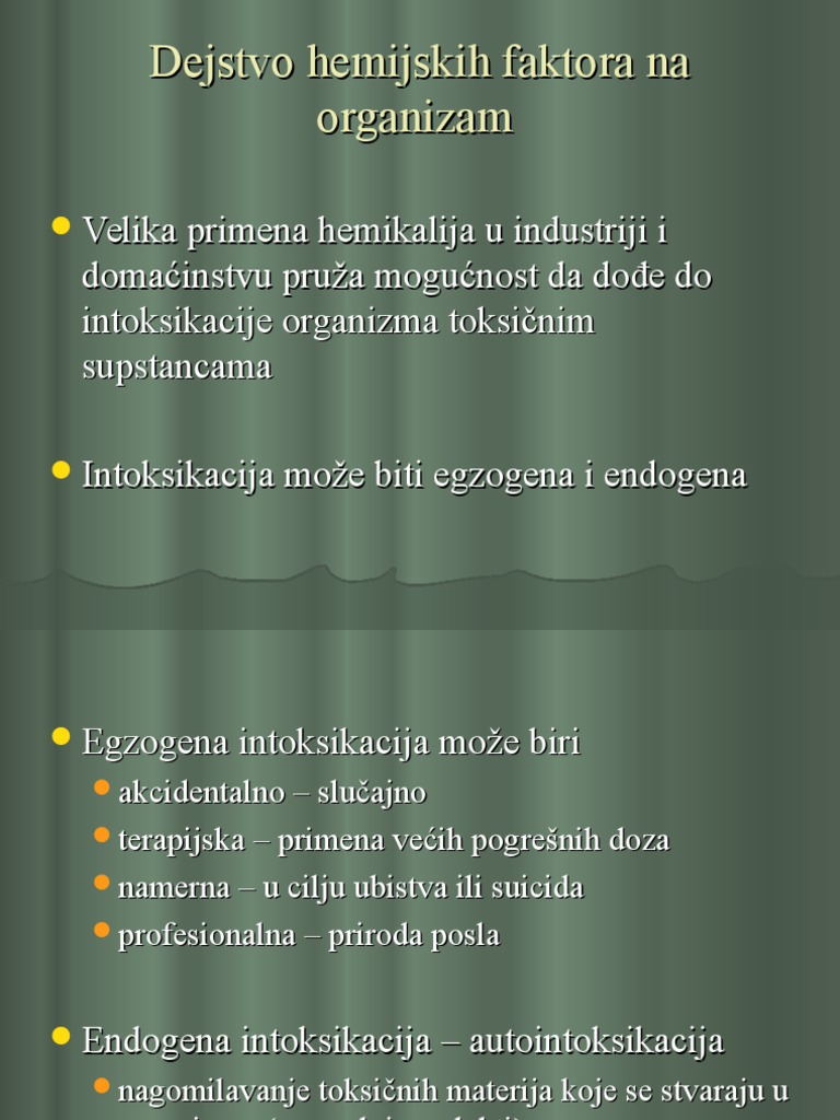 04 Hemijski Faktori | PDF