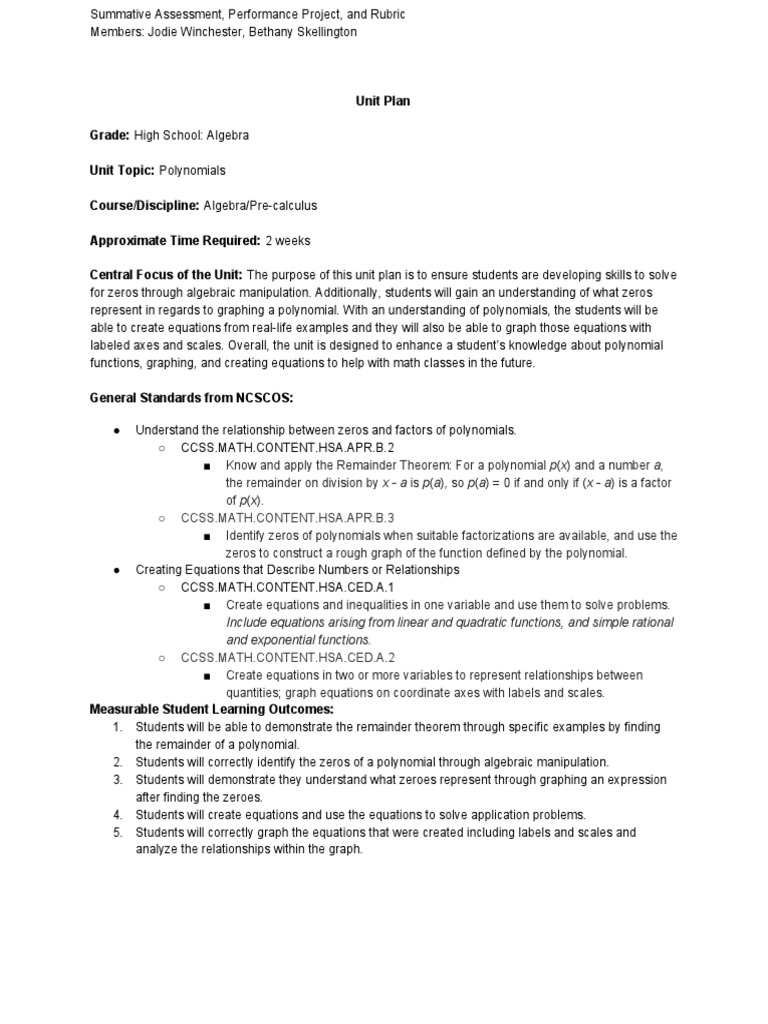 Summativeassessment | PDF | Polynomial | Zero Of A Function