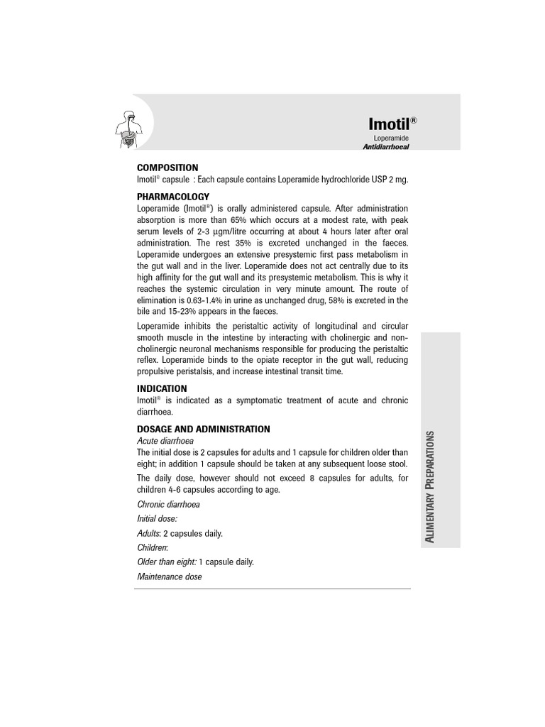 Imotil | PDF | Gastroenterology | Medical Treatments