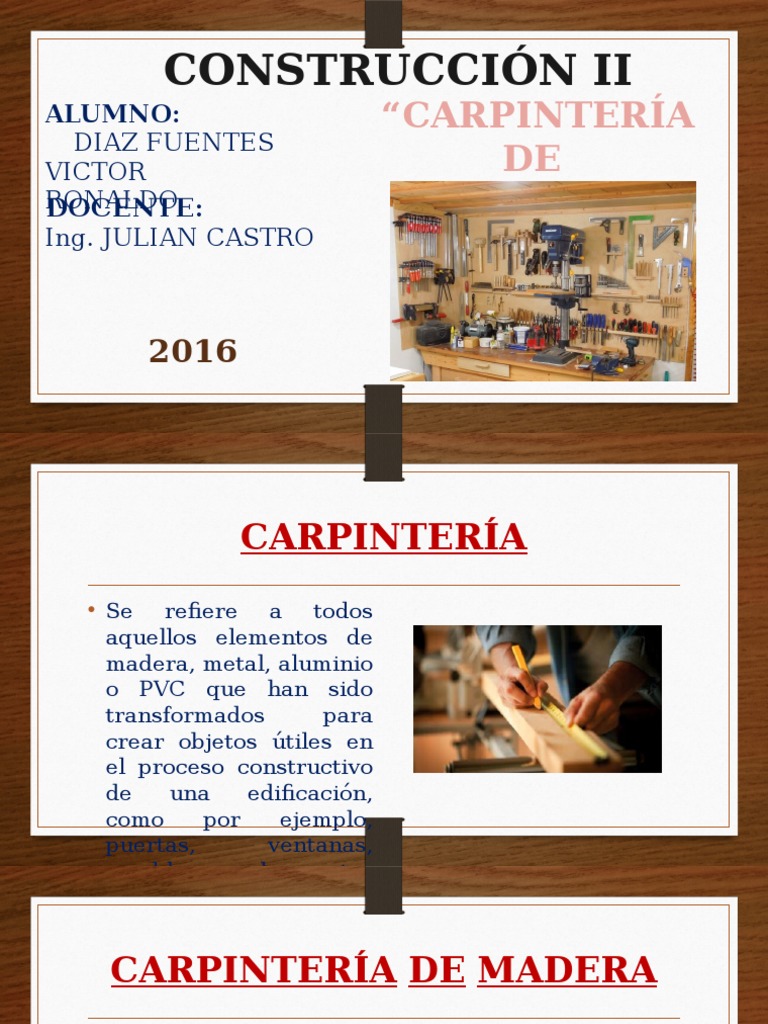 Carpinteria de Madera | PDF | Ventana | Carpintería