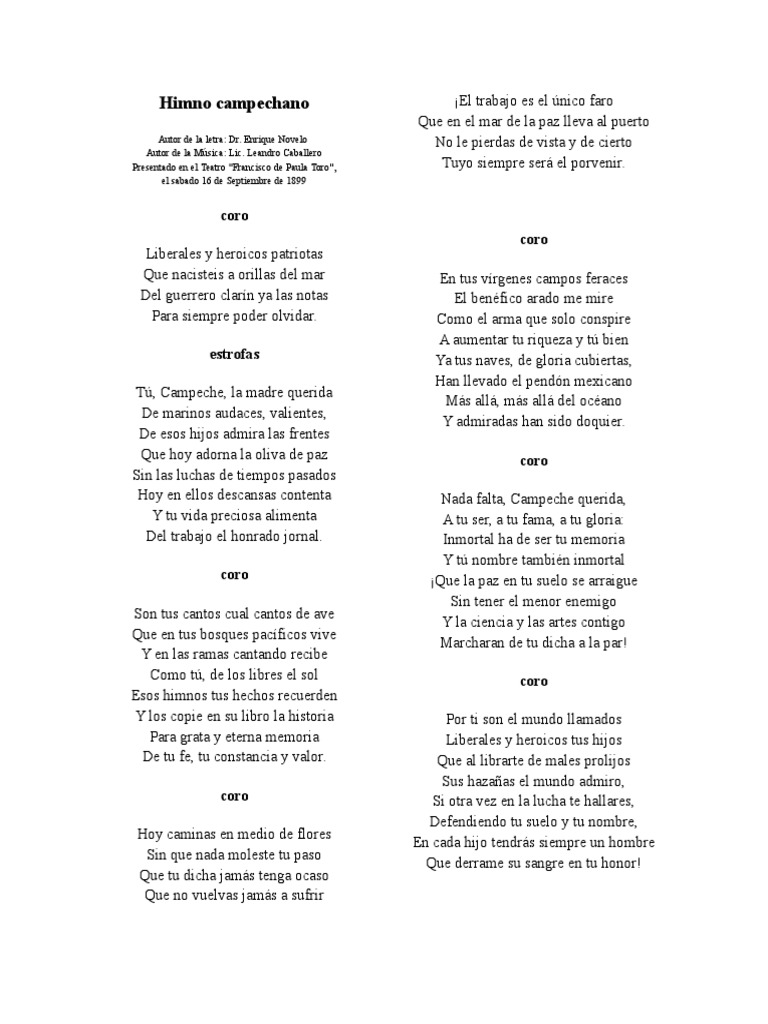 Himno Campechano | PDF