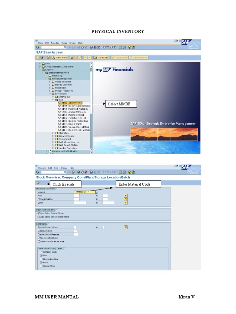 Physical Inventory | PDF
