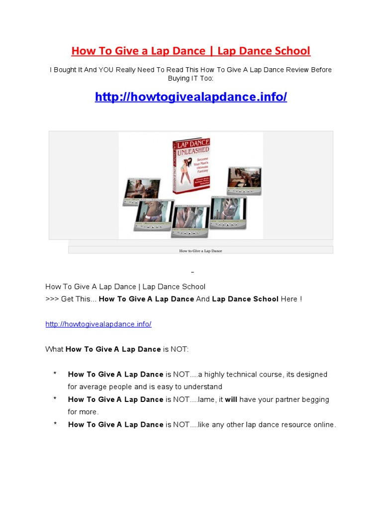 How To Give A Lap Dance | PDF | Communication