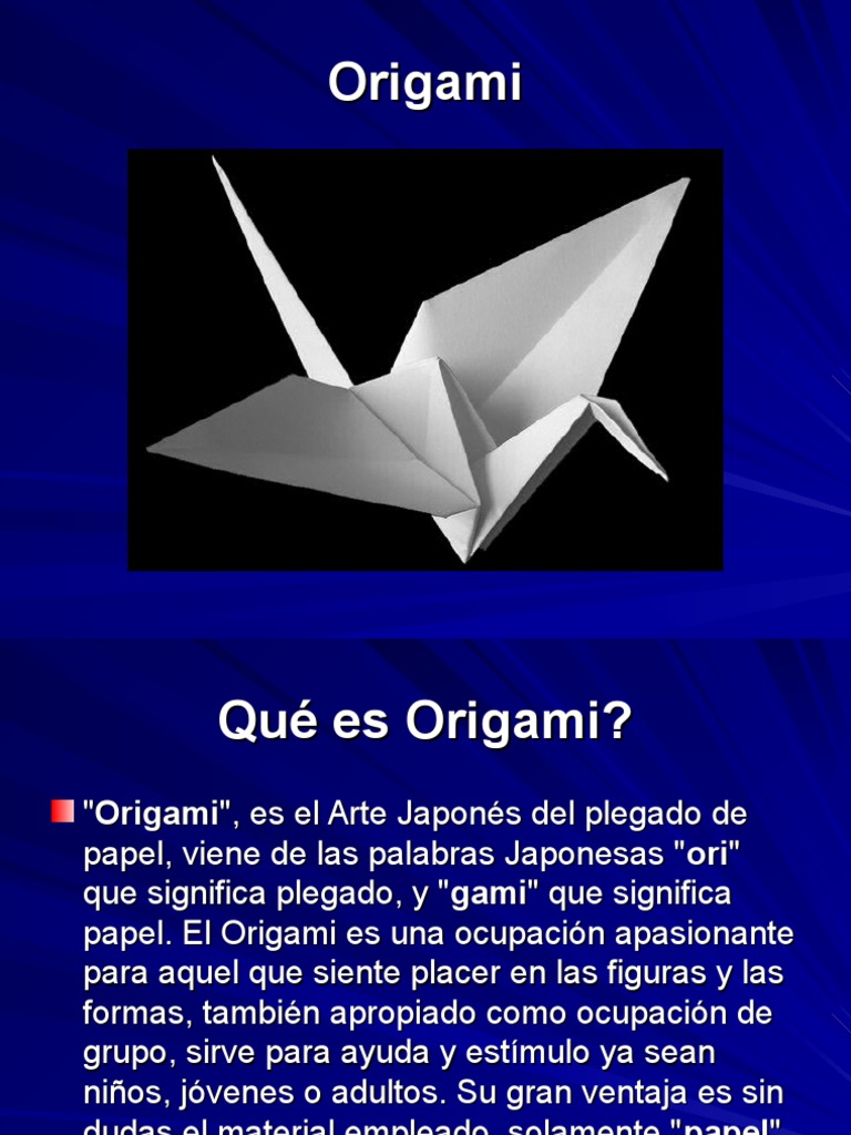 Introducción al fascinante arte del origami: su historia, significado y ...