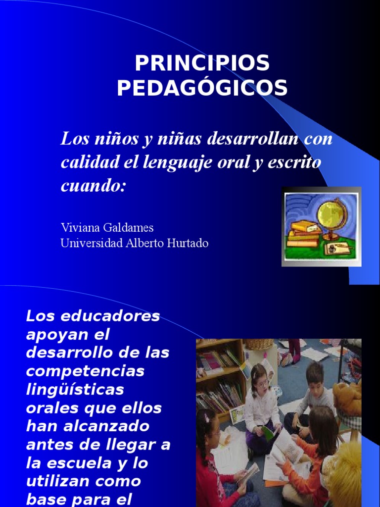 Principios Pedag Gicos | PDF | Evaluación | Aprendizaje