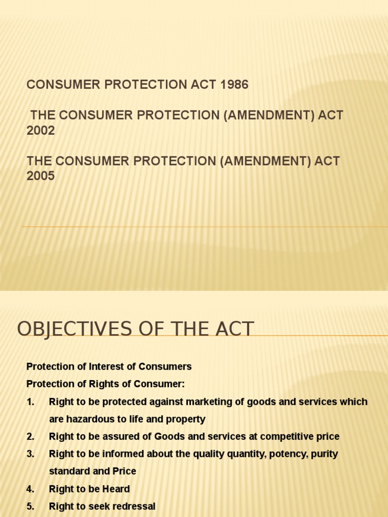 Consumer Protection Act | PDF | Goods | Complaint
