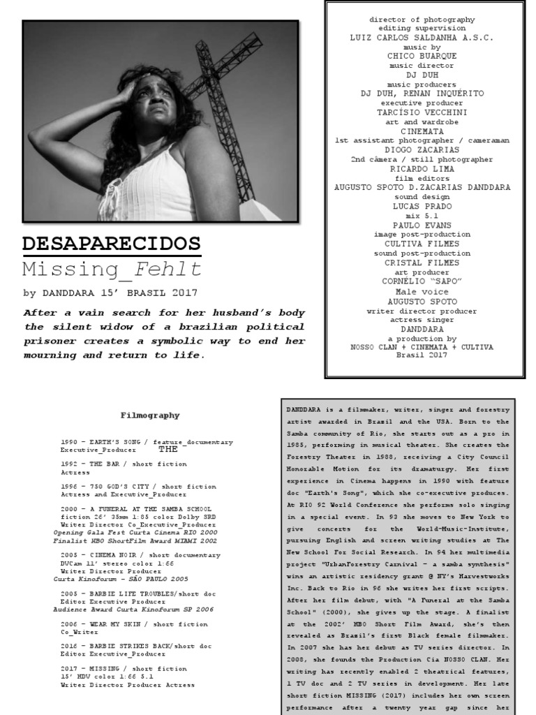 Desaparecidos: A Journey of Mourning | PDF | Filmmaking | Entertainment