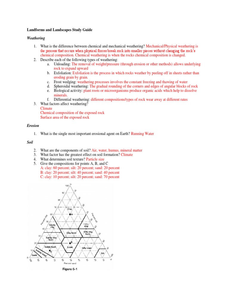 Landforms and Landscapes Study Guide | PDF | Science & Mathematics