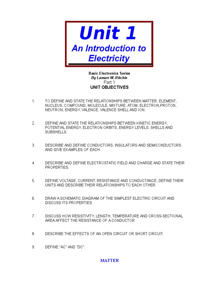 Basic Electronics Series PT 1 | PDF | Atoms | Atomic Nucleus