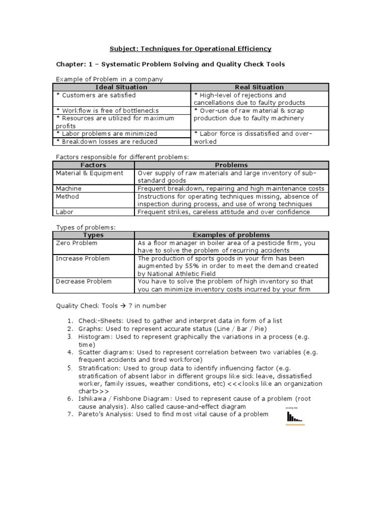 Techniques For Operational Efficiency | PDF | Standard Deviation ...