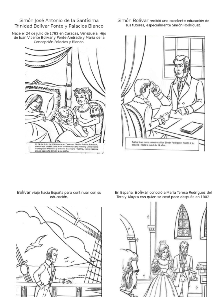 Vida de Simón Bolívar Imprimir | Venezuela | América del Sur