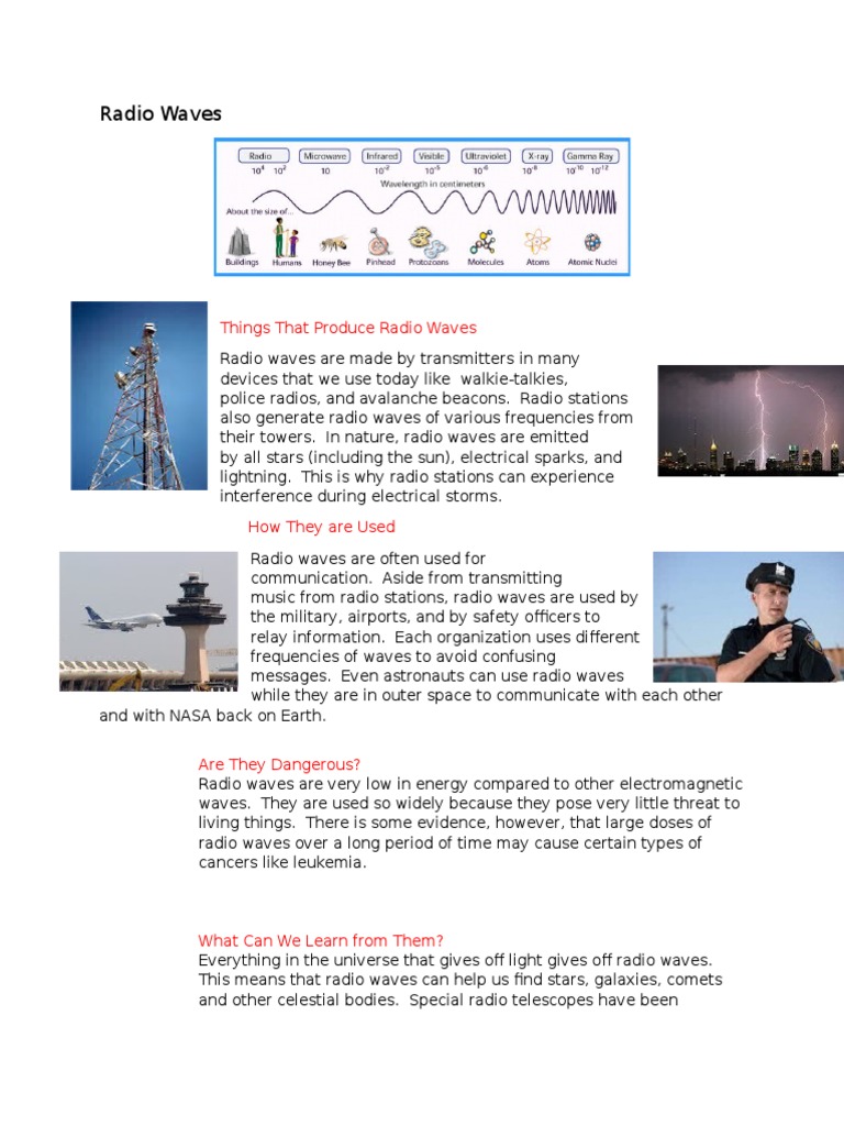 Radio Waves: Communication and Discovery | PDF | Ultraviolet | Gamma Ray
