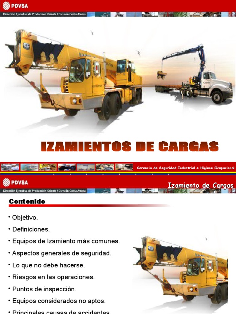 Izamiento de Cargas | PDF | Grúa (máquina) | La seguridad
