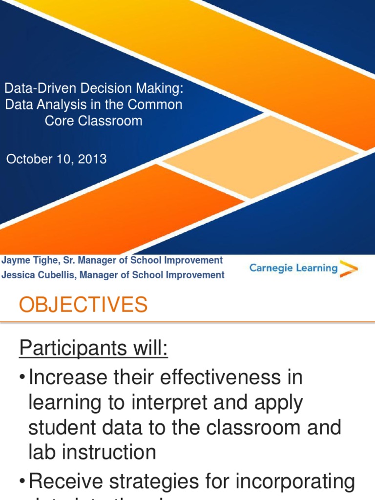 Data-Driven Decision Making in Classrooms | PDF | Classroom ...
