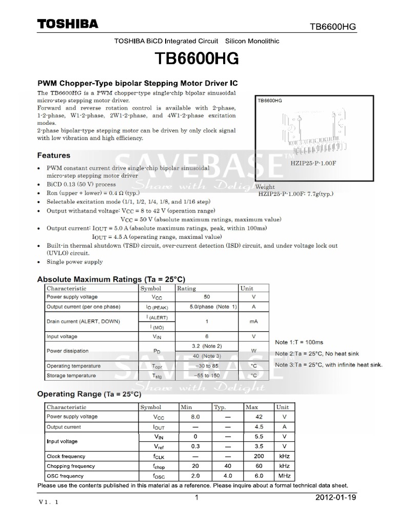TB6600HG | PDF