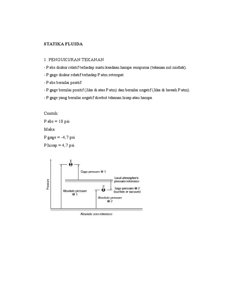 Statika Fluida | PDF | Sains & Matematika