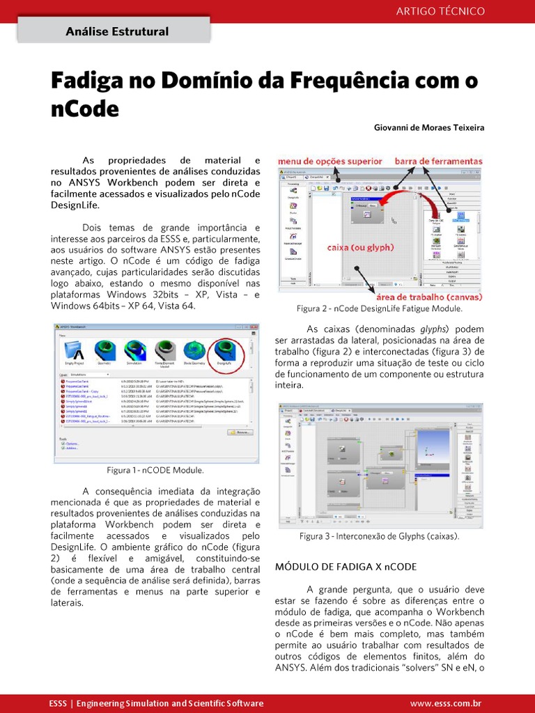 Fadiga No Domínio Da Frequência Com Ncode | PDF | Modeling And Simulation | Engineering