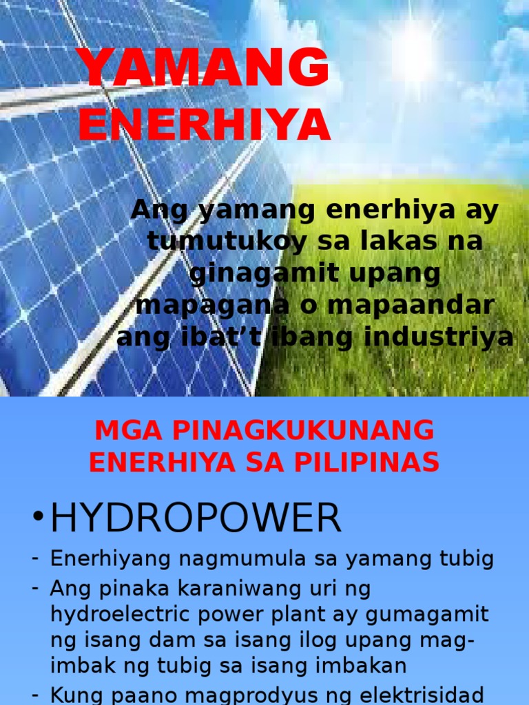 Yamang Enerhiya MCE's Energy Learning Hub