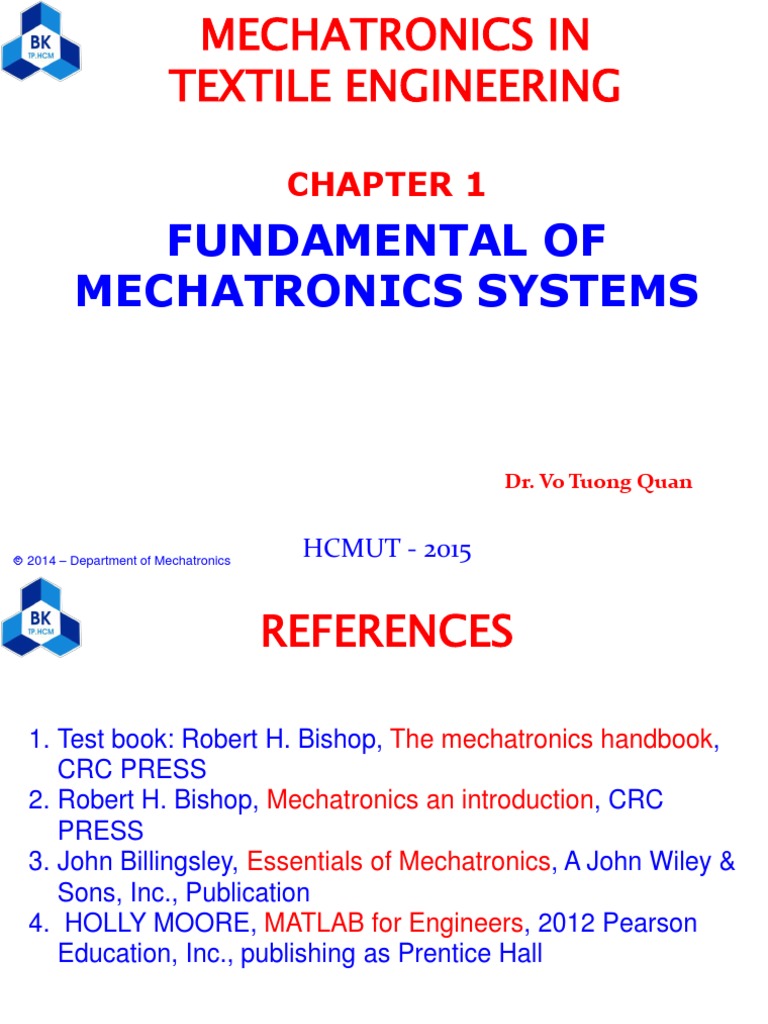 Chapter 1 - Overview of Mechatronics | PDF | Mechatronics | Computer ...