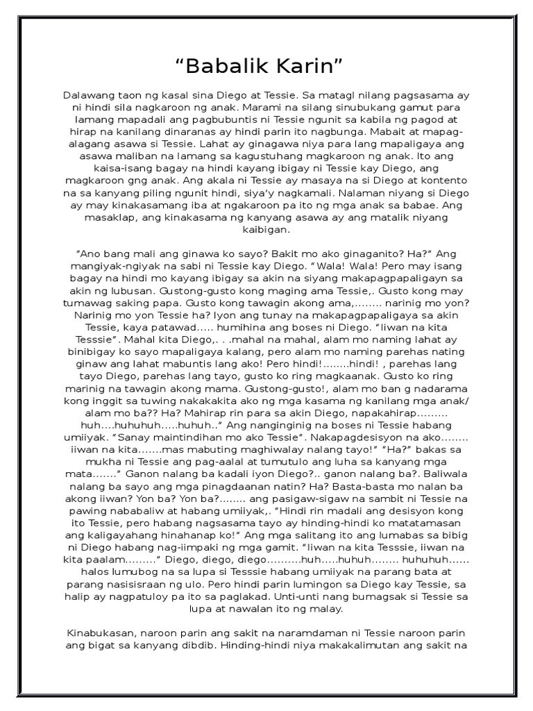 Maikling Kwento | PDF