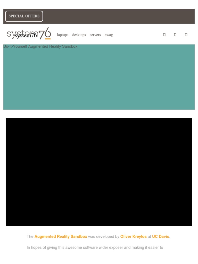 Augmented Reality Sandbox - System76 Weekend Project PDF | PDF | Ubuntu (Operating System ...
