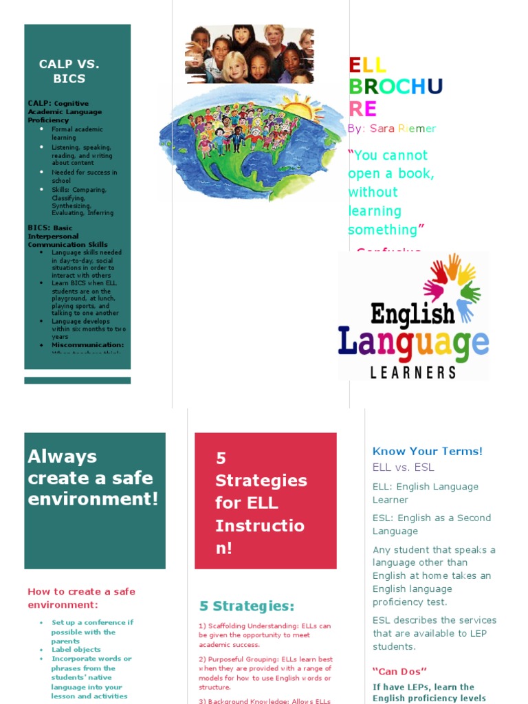 Ell Brochure | Download Free PDF | English As A Second Or Foreign ...