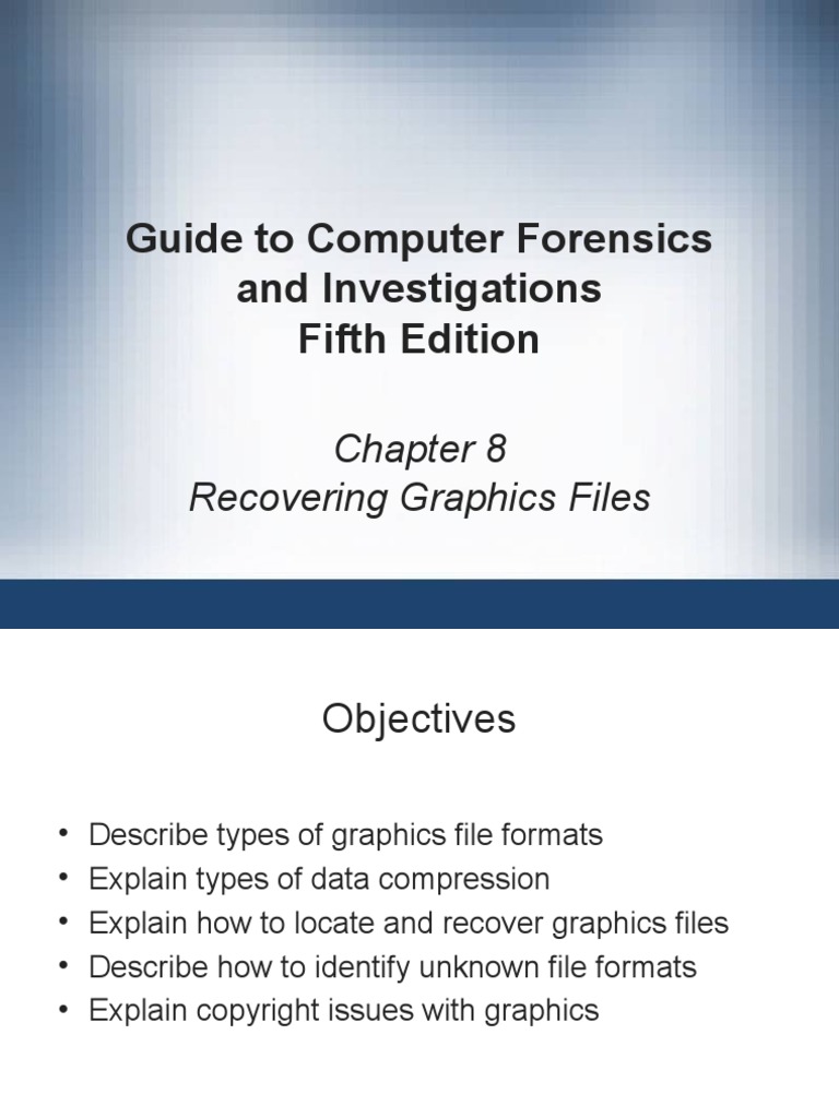 Guide To Computer Forensics and Investigations Fifth Edition | PDF | Data Compression | File Format