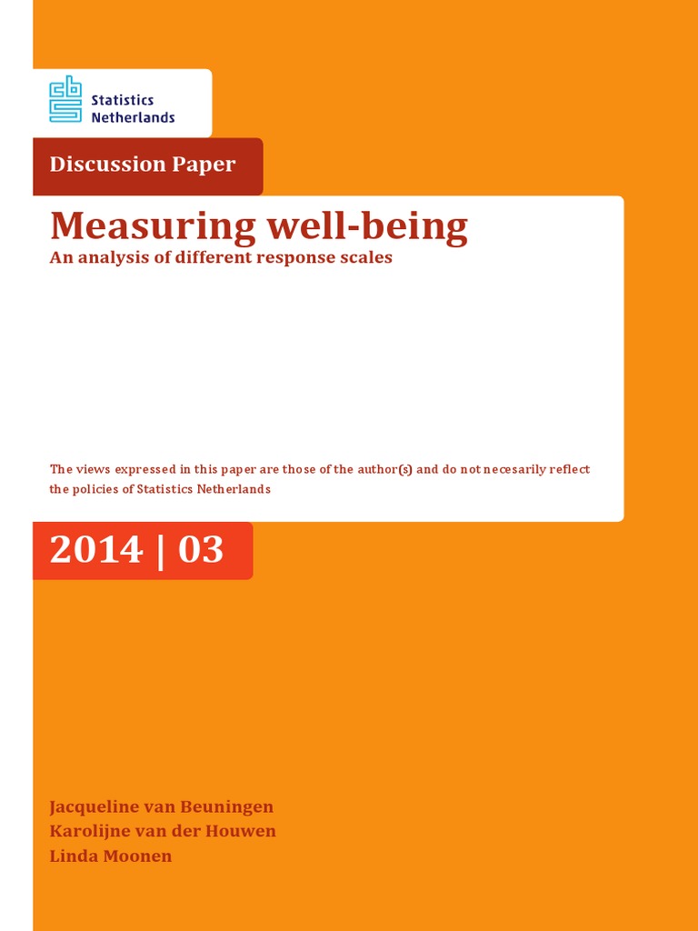 Measuring Well Being | PDF | Survey Methodology | Quality Of Life
